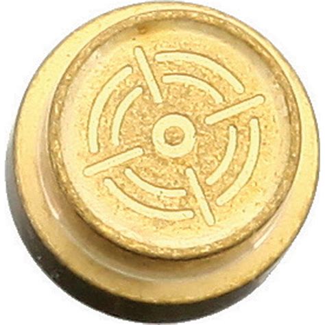 Flytanium Brass Crosshair Lanyard Hole Stopper For Spyderco