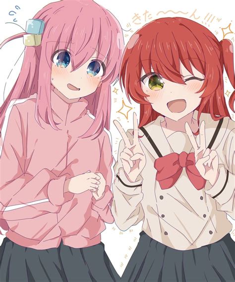 Gotoh Hitori And Kita Ikuyo Bocchi The Rock Drawn By Torikoboshi