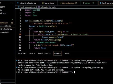 Completed Task 1 File Integrity Tool Bhumika Soor Posted On The Topic Linkedin