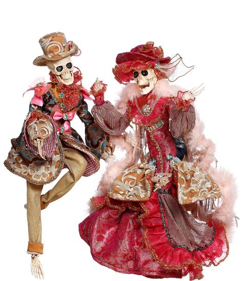 Mark Roberts Venetian Skeleton Small Figurine Set Of 2 Dillards