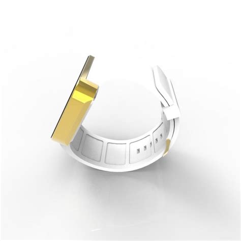 Cool Watch Saat Gold Shiny Dokunmatik Kasa Beyaz Kayış Unisex Saat