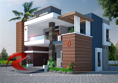 3d Bungalow Designs Gallery Rc Visualization Structural Plan And Elevation Designing Company