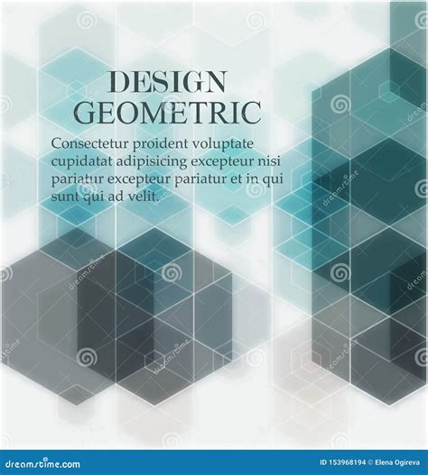 Fond G Om Trique Abstrait De Vecteur Forme Bleue D Hexagone Illustration De Vecteur