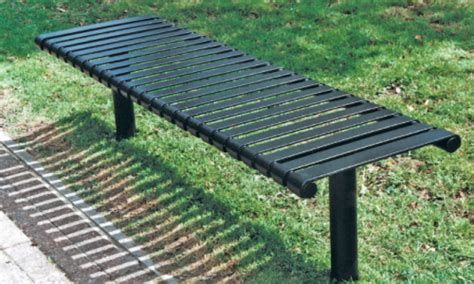 BANCA PARA PARQUE ACERO SIN RESPALDO 1 50M BPBL002 Bancas Para Parques