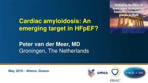 Ppt Cardiac Amyloidosis An Emerging Target In Hfpef Peter Van Der