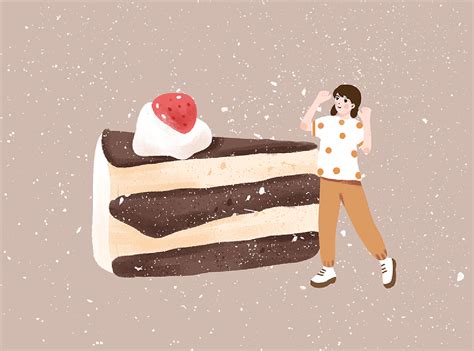甜点女孩 135巧克力蛋糕女孩一个不重复的名12 站酷zcool