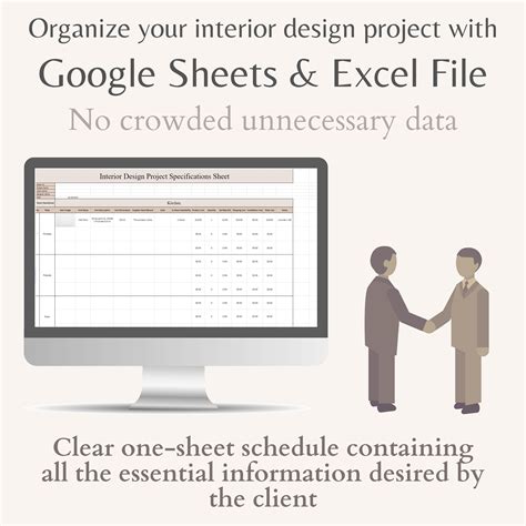 Interior Design Specifications Template Excel Template Ffe Interior Designers Project Management
