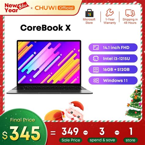 Chuwi Corebook X Core I U Gen Gaming Laptop Inch Resolution Gb Ram Gb Ssd