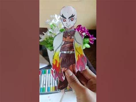 Flame 🔥 Hashira Paper Doll Rengoku Youtube