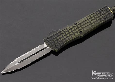 Microtech Custom Knife Frag Off Series Green Otf Combat Troodon 038