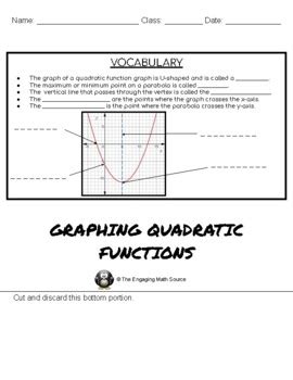 GRAPHING QUADRATIC FUNCTIONS NOTES AND PRACTICE FLIPBOOK TPT