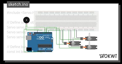 Servo Buzz Wokwi Esp32 Stm32 Arduino Simulator