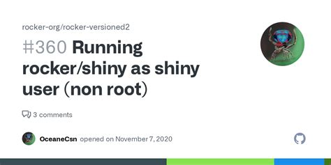 Running Rockershiny As Shiny User Non Root · Issue 360 · Rocker Orgrocker Versioned2 · Github
