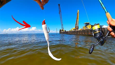 Wading For FLOUNDER In The BAY Using SCENTED Artificial LURES YouTube
