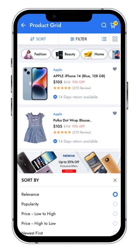 Clickcart Flutter Ecommerce Mobile App Template By Indiancoder