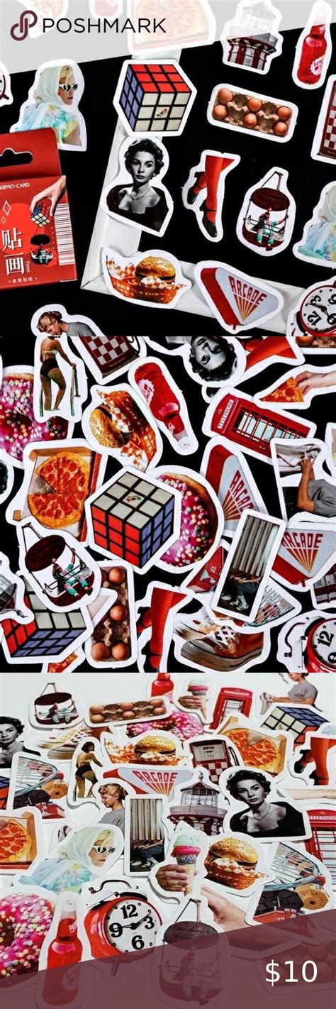 Retro Icons Of Mid 20th Century Rubixs Cube 46 Deco Stickers Retro