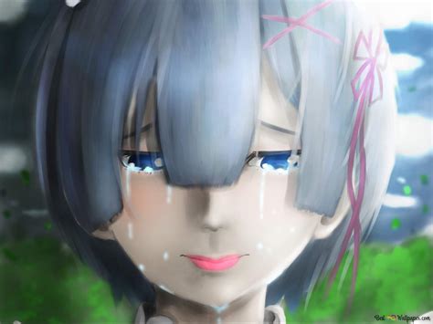 ReZero Starting Life In Another World Rem Crying HD Wallpaper Download