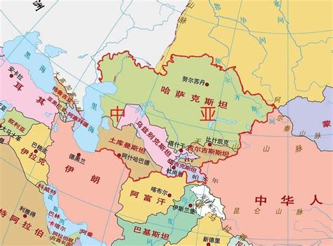 中亚有哪些国家中亚五国是哪五国中亚五国地图 必经地旅游网