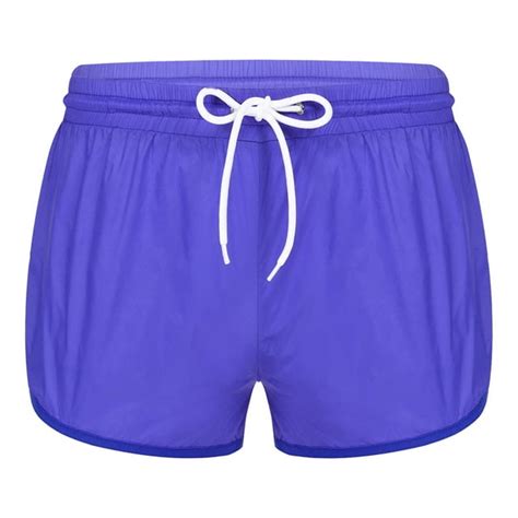 Fldy Mens Mesh Sheer See Through Boxers Shorts Drawstring Breathable