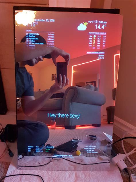 Nearly Finished My Raspberry Pi Powered Smart Mirror Just Need To Figure Out How To Mount The