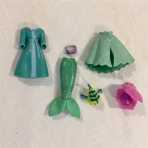 Disney Little Mermaid Ariel Sisters Polly Pocket Barbie Mini Doll 5