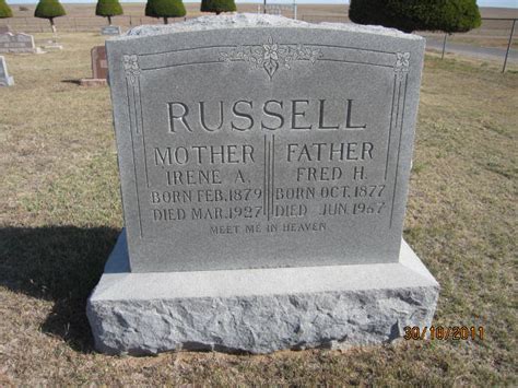 Irene Alma Lash Russell 1879 1927 Find A Grave Memorial