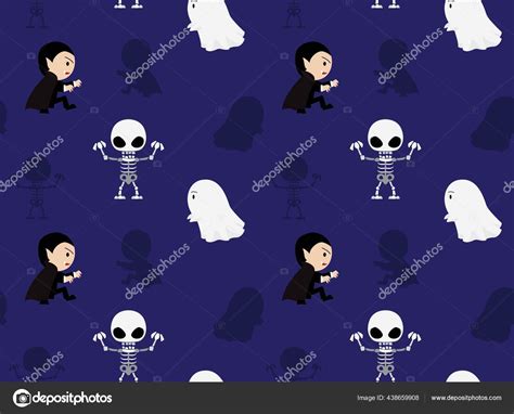 Halloween Wallpaper Cartoon Character Stock Vector Image By ©punnawich