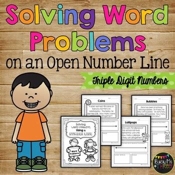 Word Problems Using A Number Line Triple Digit Numbers TpT