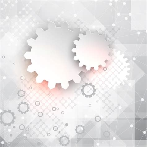 Fondo Abstracto De Engranajes Vector Gratis