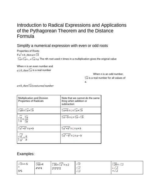 college algebra module 3 mega sheet pdf square root numbers