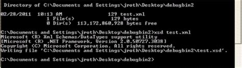 Xsd Exe Multiple Files