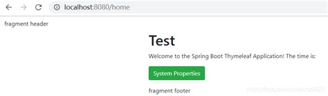 spring boot thymeleaf bootstrap前端模板引擎使用 thymeleaf bootstrap CSDN博客