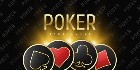 포커 토너먼트 배너 카드 슈트 칩을 연주하는 포커 로고 클럽 다이아몬드 스페이드 검은 배경의 하트 벡터 일러스트레이션 가능성에 대한 스톡 벡터 아트 및 기타 이미지 Istock