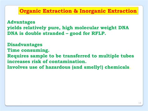 Dna Extraction Methods Ppt