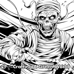 Mummy Coloring Pages Free Printable