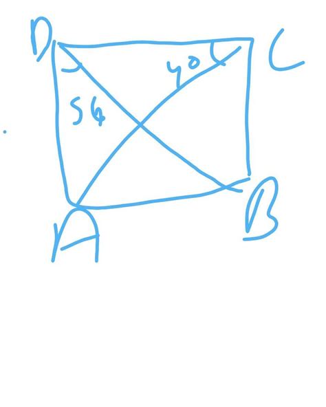 In The Adjoining Figure Abcdis A Parallelogram If Acd40° And Adb56°find The Measure Of Cab
