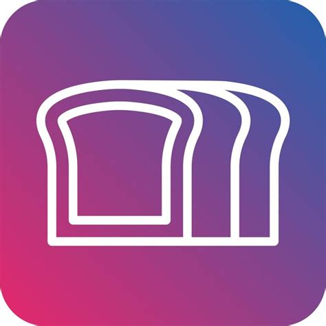 Estilo Del Icono Del Pan Vector Premium