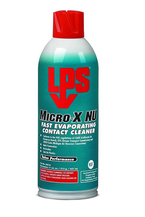 Lps Micro X Nu Limpiador De Contacto De Evaporación Rápida Aerosol De