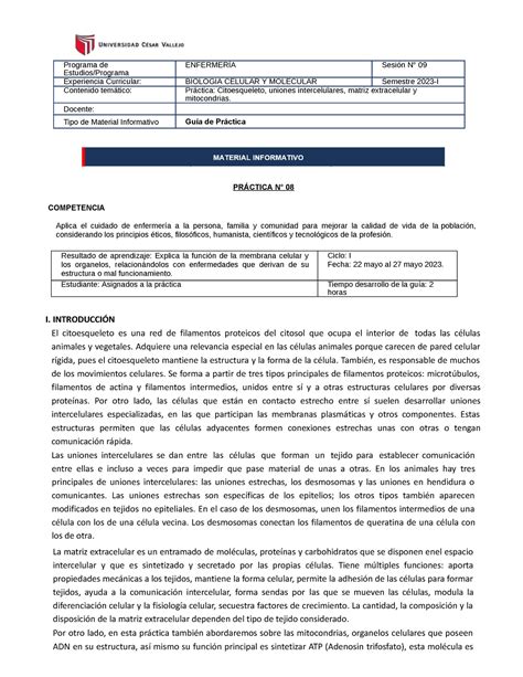 Sesión 9 Guia De Práctica Biologia Programa De Estudiosprograma