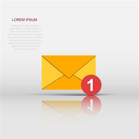 Premium Vector Mail Envelope Icon In Flat Style Email Message Vector