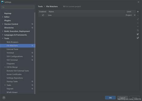 webstorm配置less（解决failed to run file watcher ‘less‘ 不是有效的 win32 应用程序