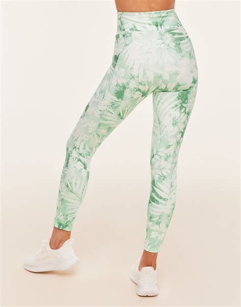 Lotus Crossover Legging Tropical Green Lotus Legging Xs Adore Me