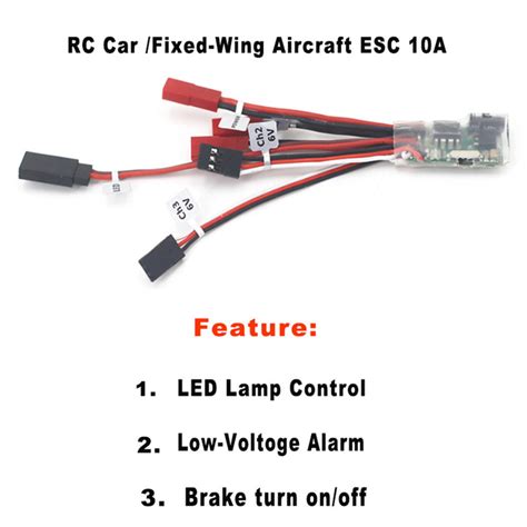 DumboRC 10A Brushed ESC 2s 3s 12V Dual Way Speed Controller With Brake