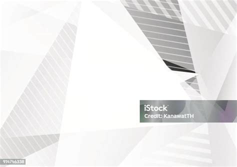 회색과 흰색 색상 추상적인 기하학적 벡터 배경 현대적인 디자인 0명에 대한 스톡 벡터 아트 및 기타 이미지 0명 개념 개념과 주제 Istock