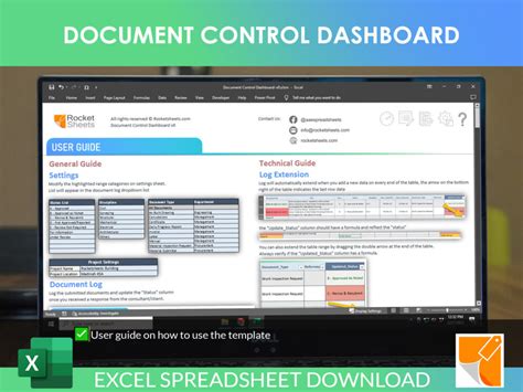 Document Control Dashboard Rocket Sheets