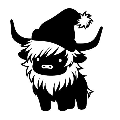premium ai image a close up of a black and white image of a yak