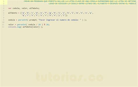 Arrays Javascript Letra Clave De Cedula