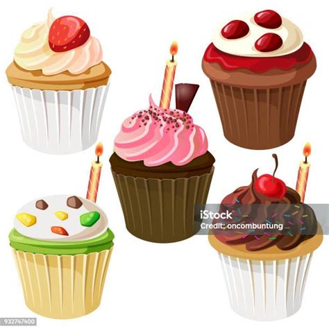 生日蛋糕圖示集向量圖形及更多事件圖片 事件 印尼 好玩 Istock
