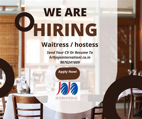 Subhra Mallick On Linkedin Hiring Waitress Hostess Openning