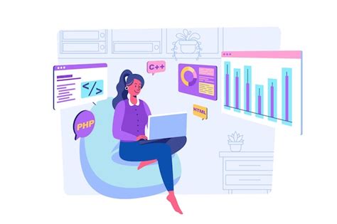 Premium Vector Software Development Concept With People Scene For Web